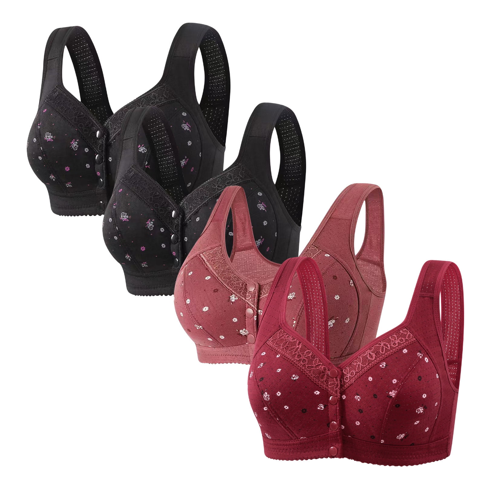 Just Released,Comfortable Lace Bra, Breathable Underwire-Free, Soft ...