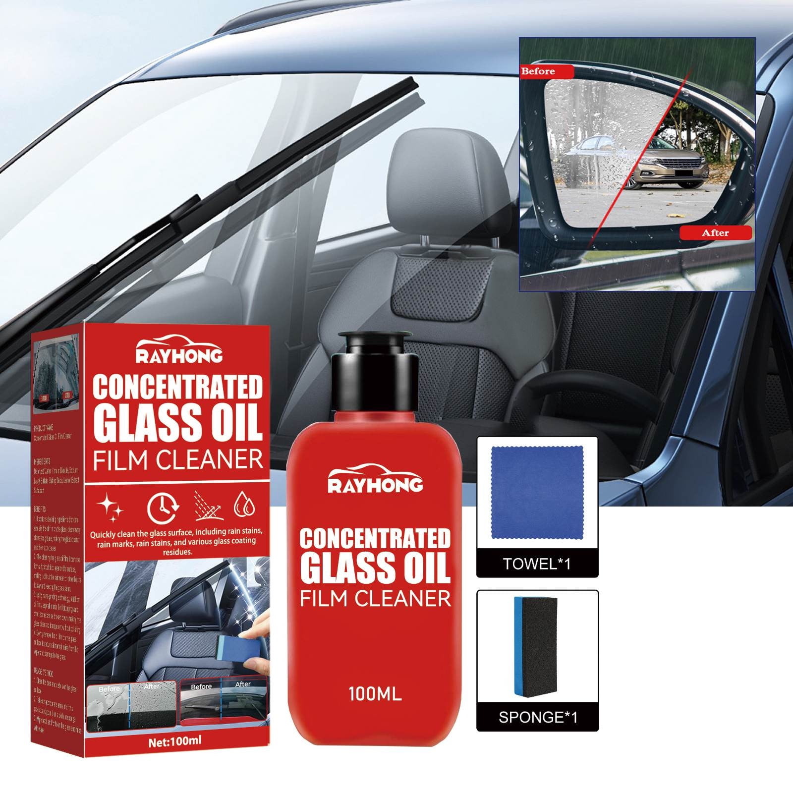 Just Released, Concentrated Glass Cleaner, Non-Damaging Formula, Easy ...