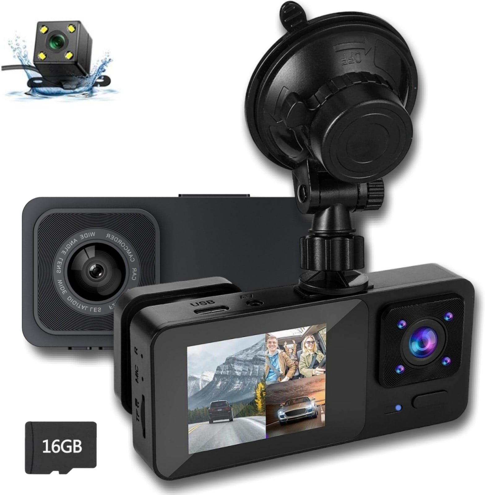 Just Released, Dash Cam: Front and inside 1080P dash camera for cars ...