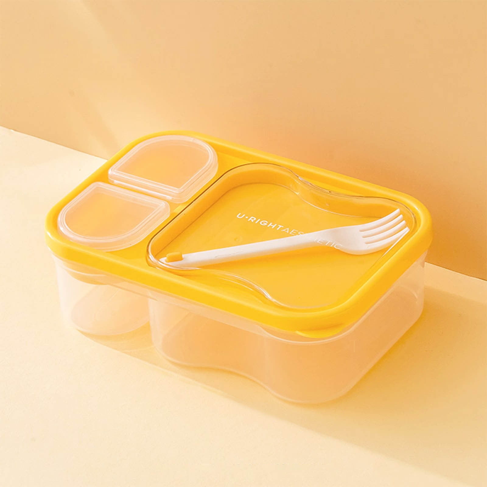 Just Released,Divided Transparent Lunch Box – Microwave Safe Salad and ...