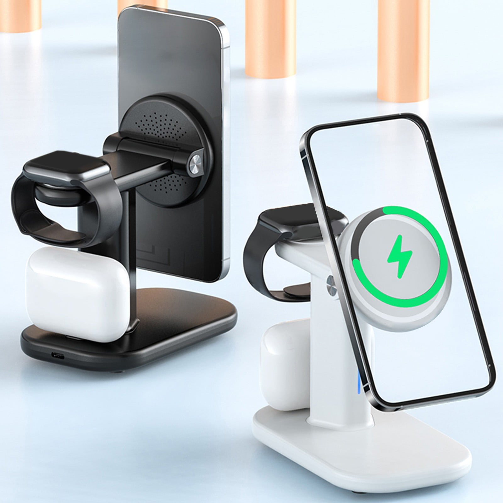 Just Released, Foldable Desktop Charger, Three - in - One 15W, Magnetic ...