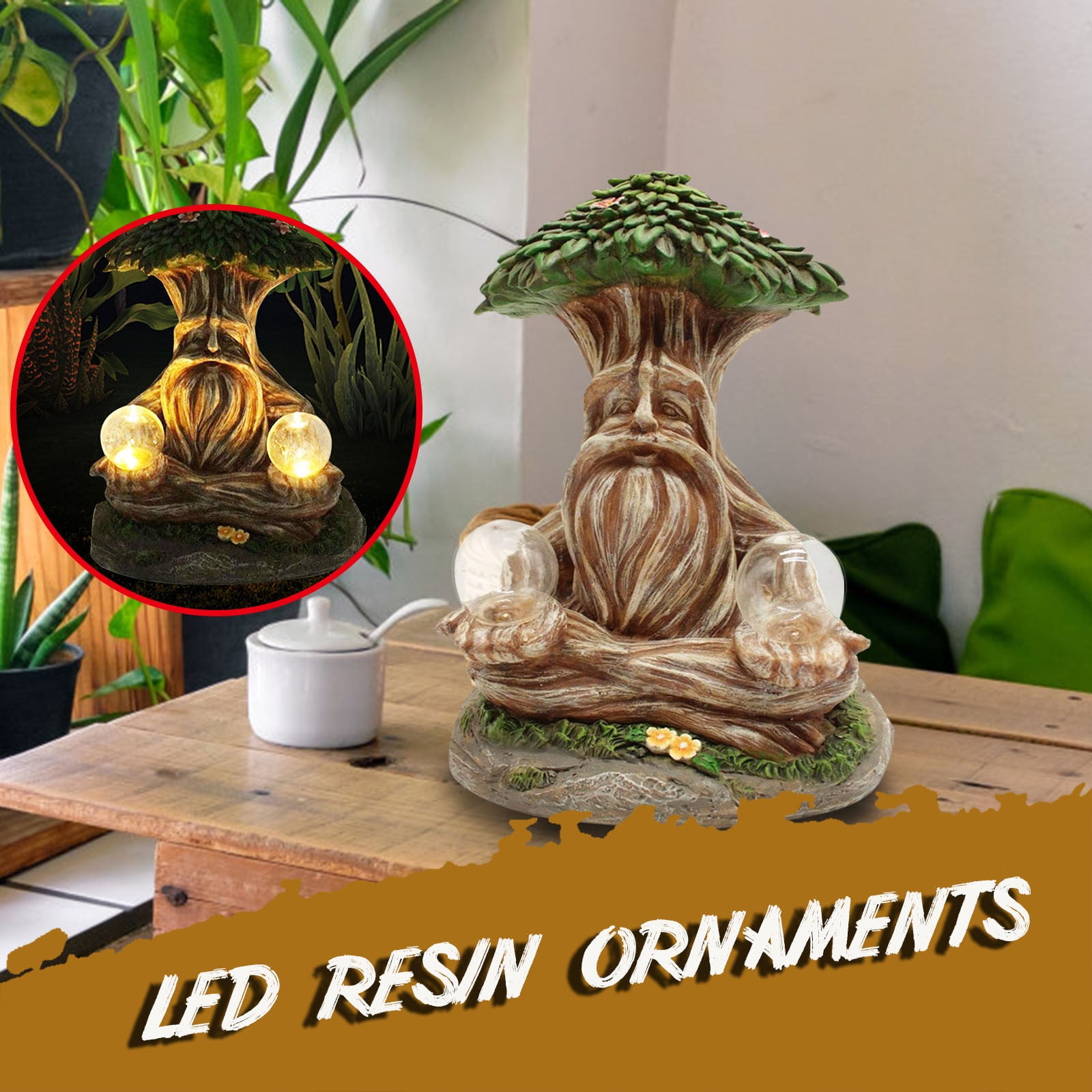 Just Released, LED Resin Ornament Sculptures, Green Indoor/Outdoor ...