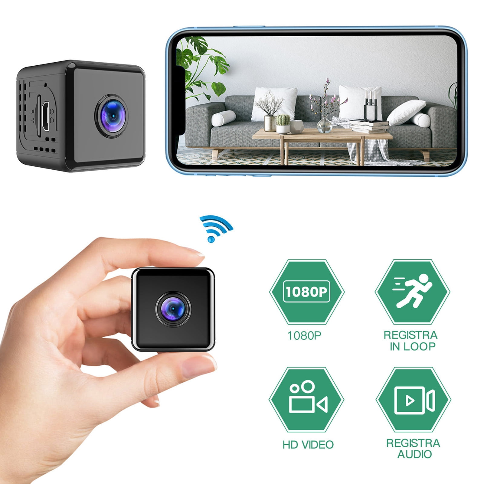 Just Released, Mini Security Camera for Home Security, HD WiFi Camera, Wireless Small Security ...