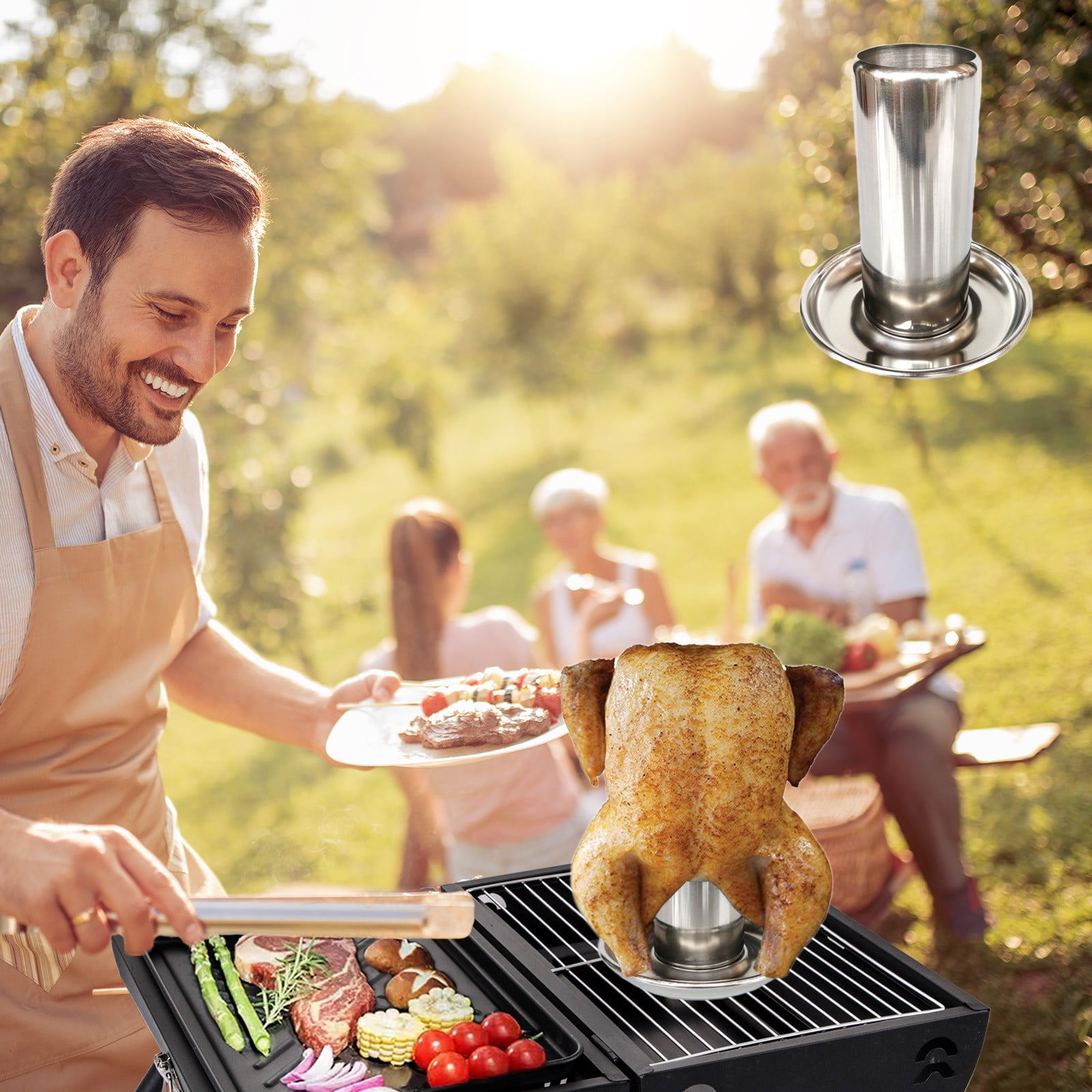 Just Released, Stainless Steel Roast Chicken Rack, Beer Can Chicken ...