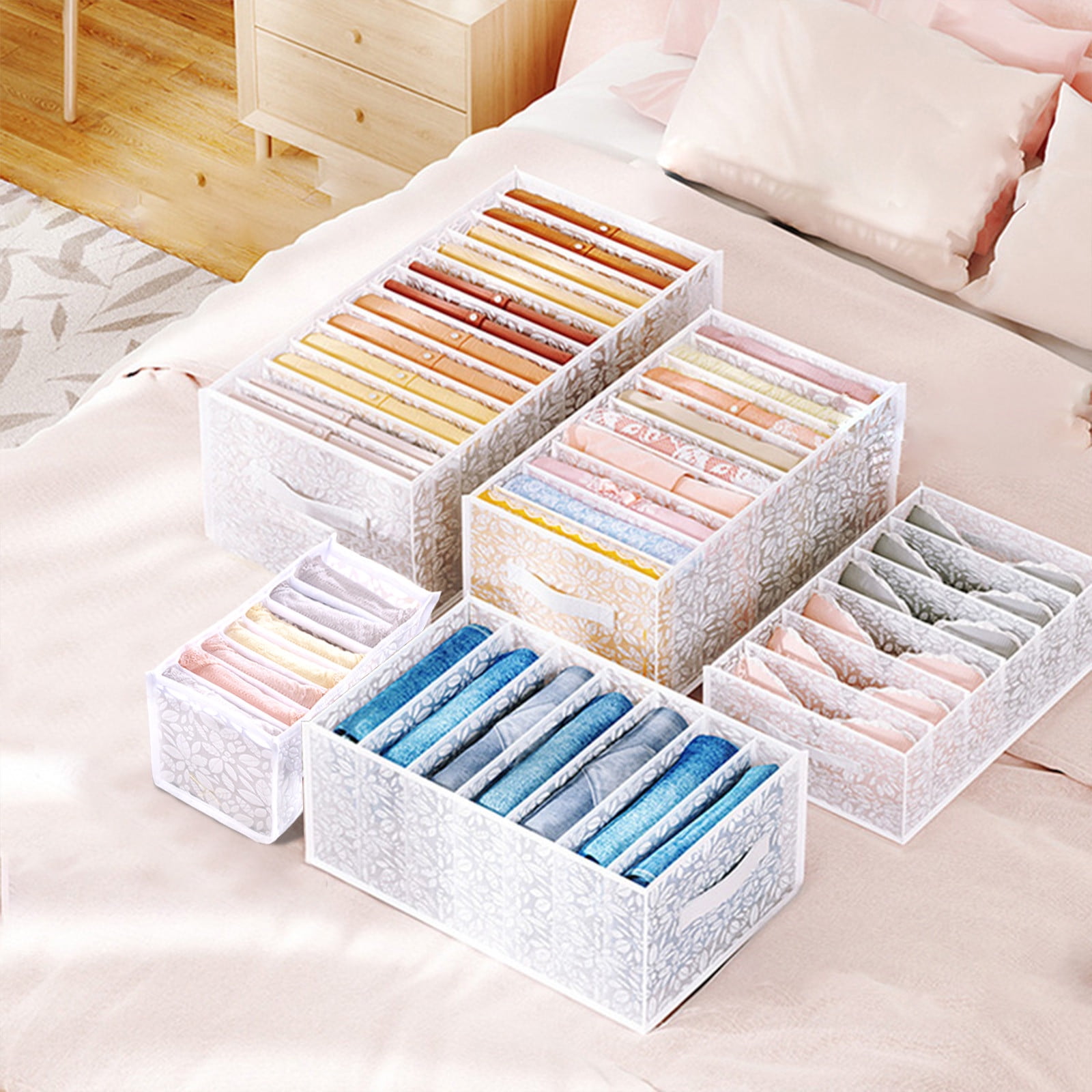 Just Released, Wardrobe Clothes Organizer, Foldable Compartment Storage ...