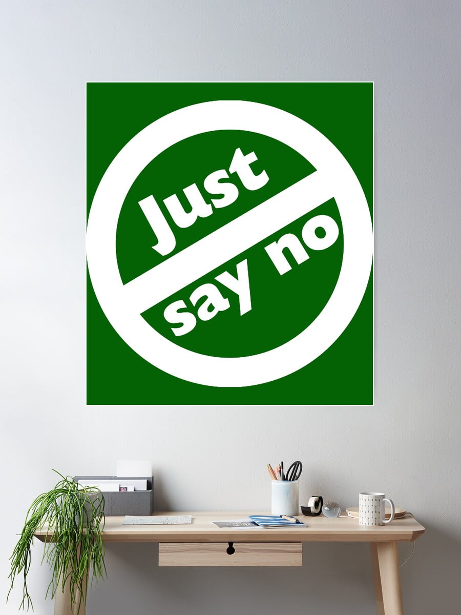 Just Say No 1980'S Anti-Drug Nancy Reagan Poster Wall Art, Modern Wall ...