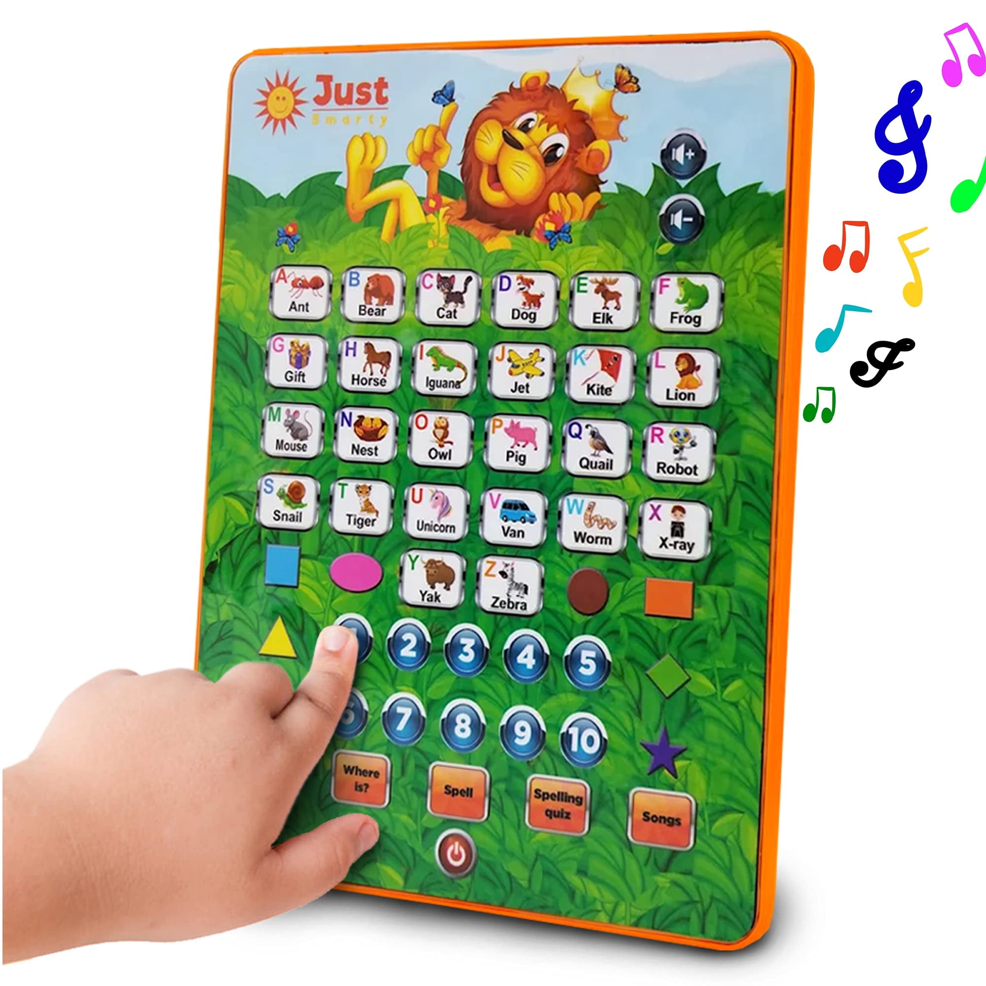 Just Smarty Alphabet Tablet AIF9 to Learn Letters, Numbers, Shapes ...