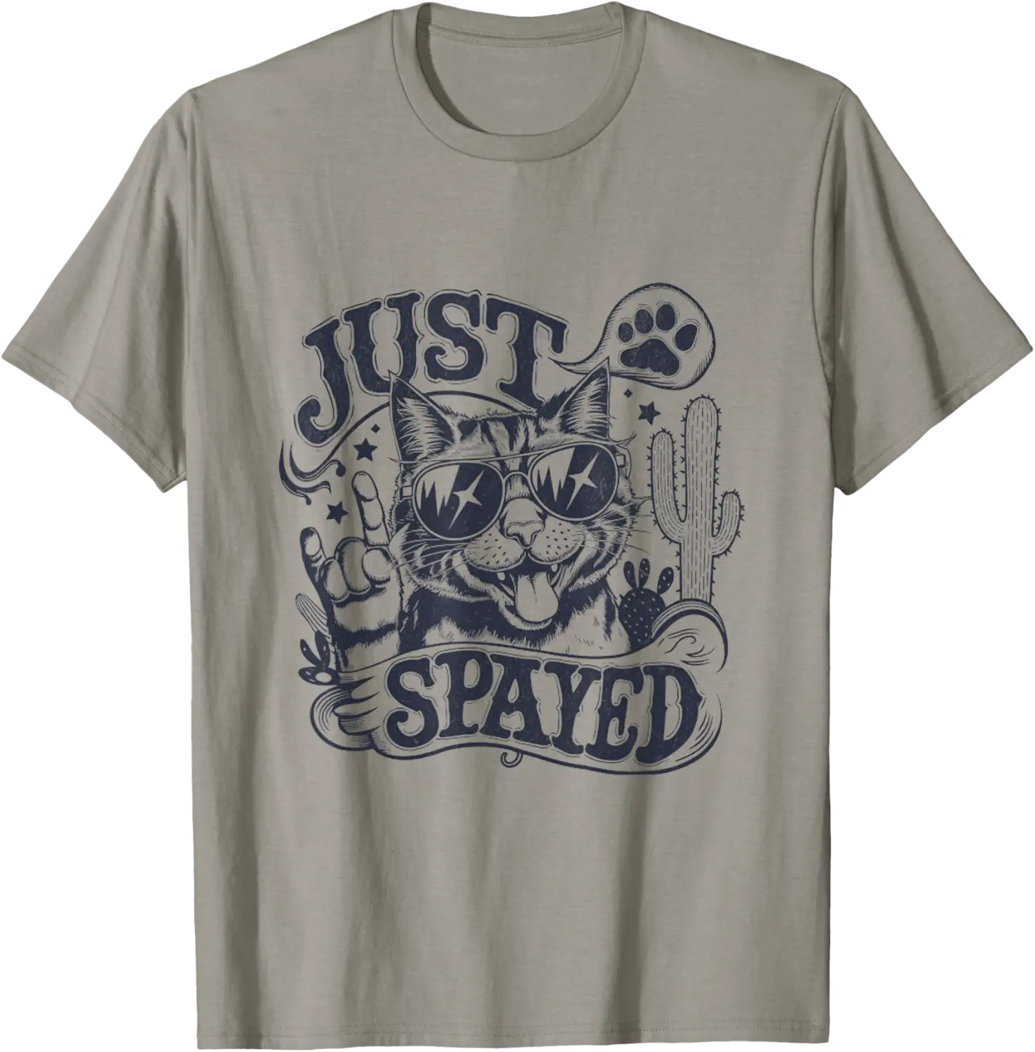 Just Spayed - Hysterectomy Cat T-Shirt - Walmart.com