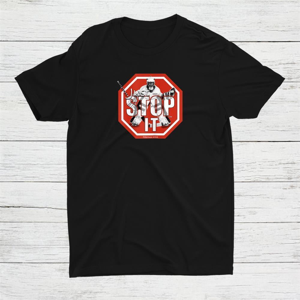 Just Stop It Hockey Player Retro Vintage Uni T-shirt S-5XLChristmas ...