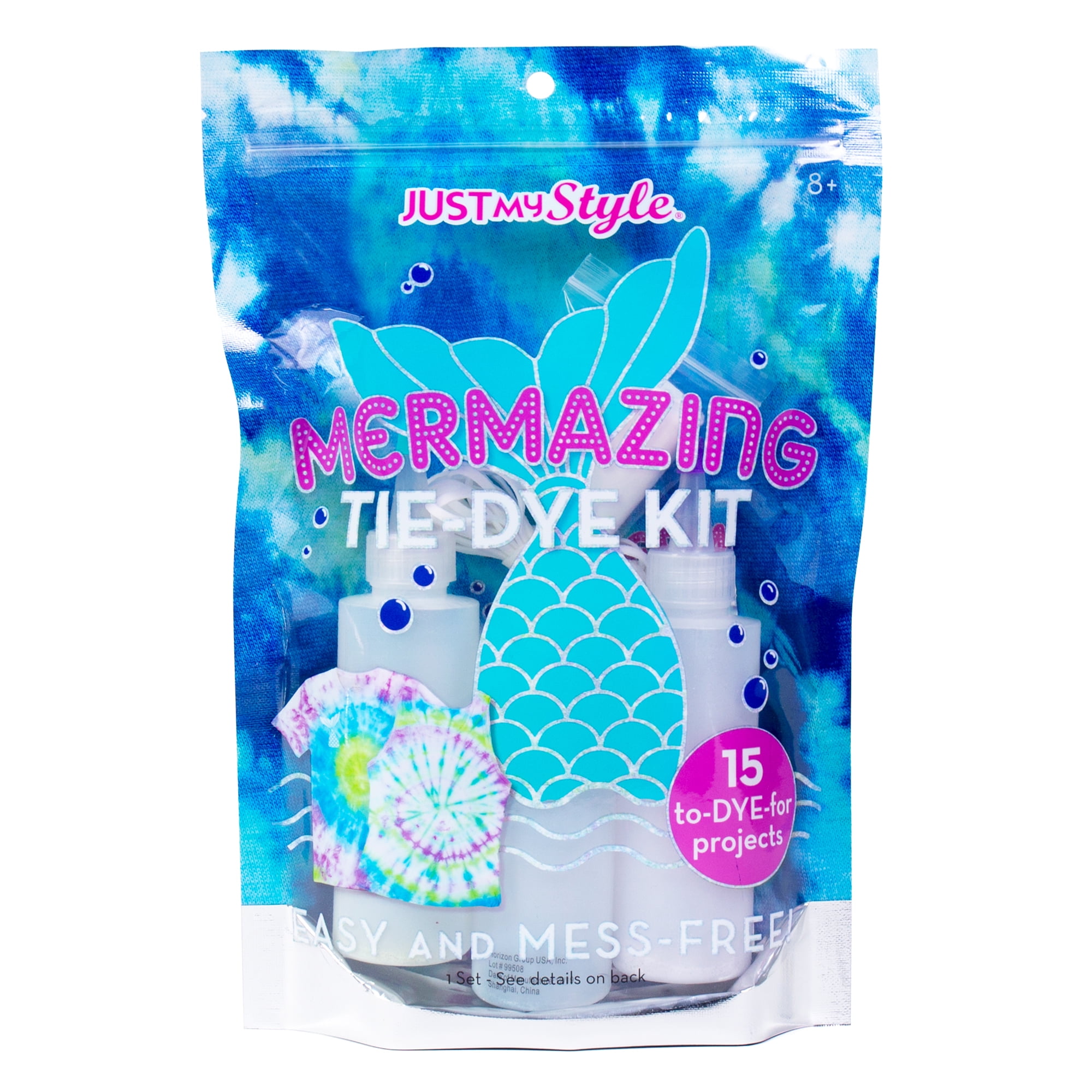 Just My Style Mer-Mazing Tie-Dye Kit, Create 15 DIY Tie Dye Projects ...
