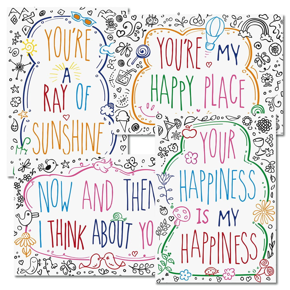 Just Because Thinking of You Greeting Cards and Matching Envelope Seals ...