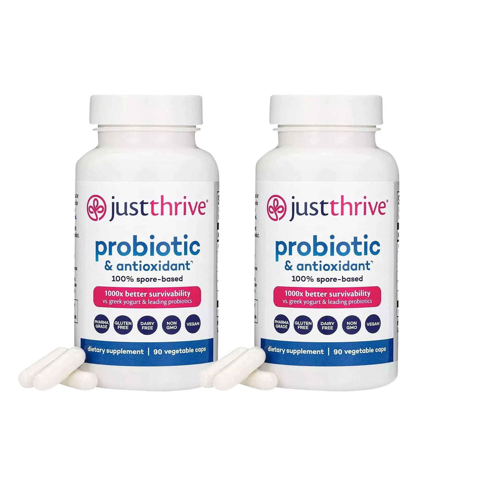 Just Thrive Probiotic & Antioxidant Supplement – Spore-Based Formula ...