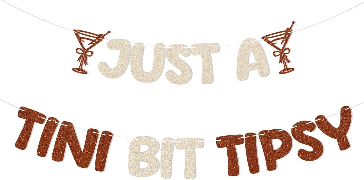 Just a Tini Bit Tipsy Banner - Espresso Martini Birthday Party ...