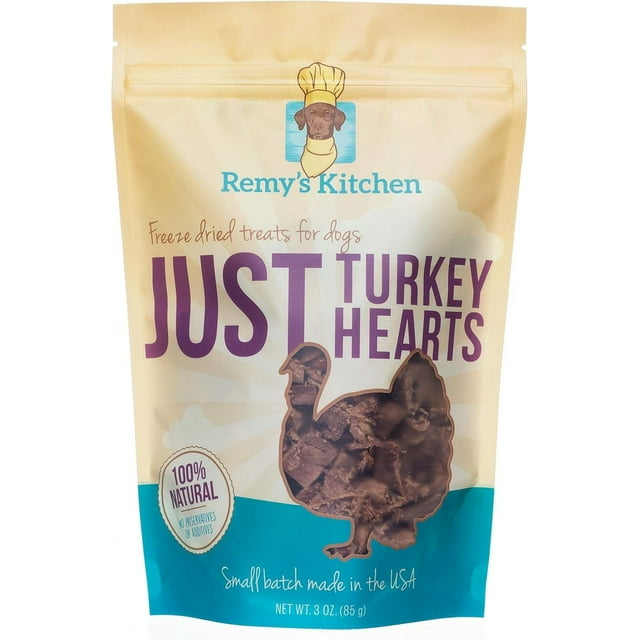 Just Turkey Hearts Freeze Dried Dog Treats Usa Sourced And Small Batch ...