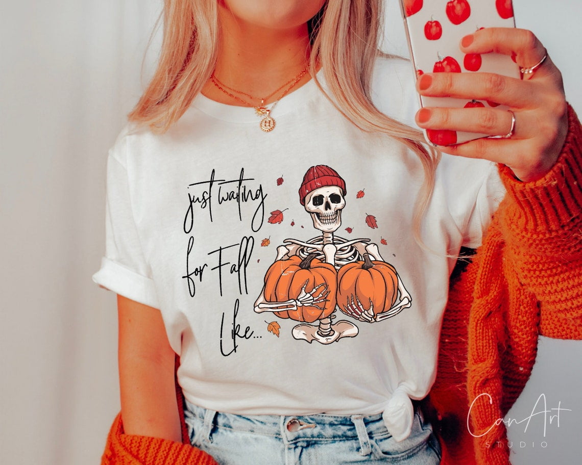 Just Waiting For Fall Like Png, Funny Fall Quotes Png, Autum Leaves Png ...