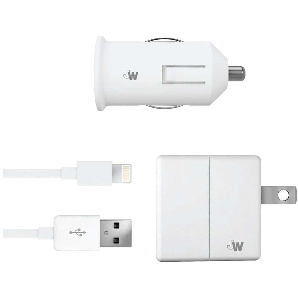 Just Wireless 1A/5W 1-Port USB-A Car & Home Charger 5ft Lightning to ...