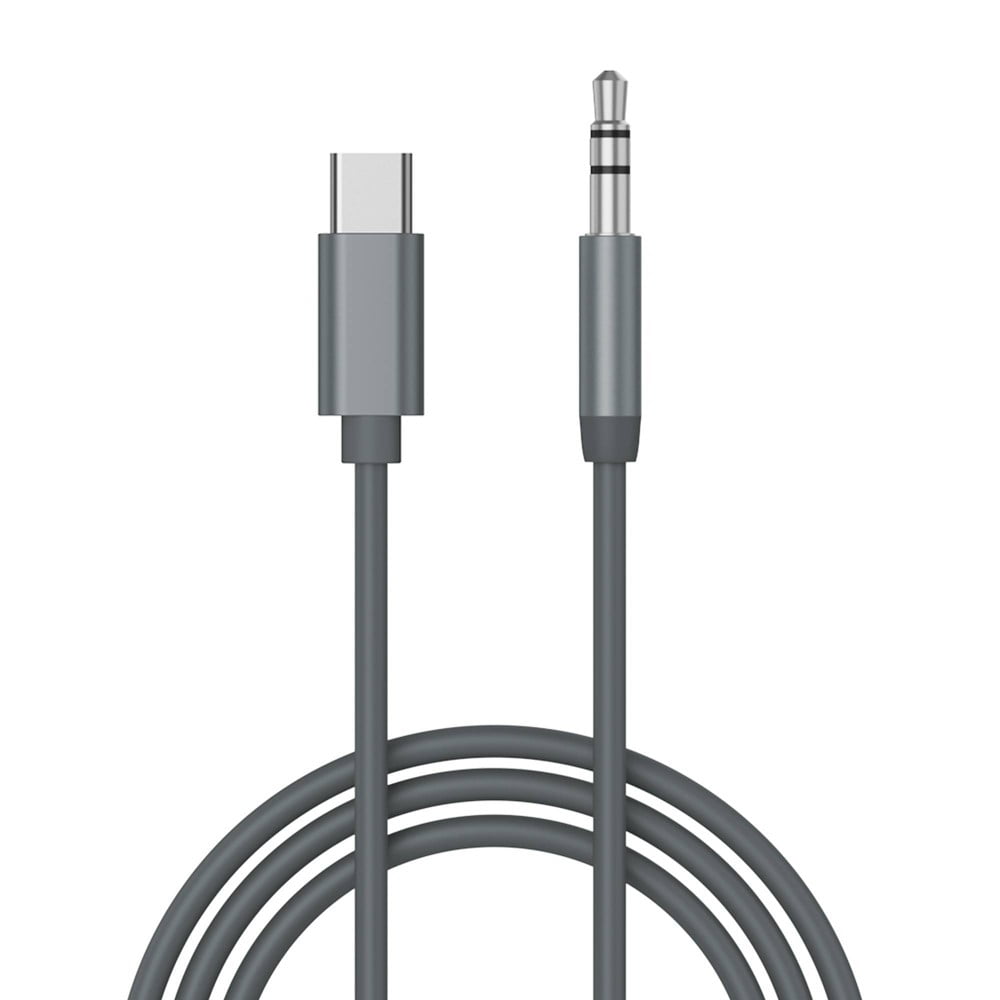 Just Wireless 6' 3.5mm to USB-C Audio Cable - Slate Gray - Walmart.com