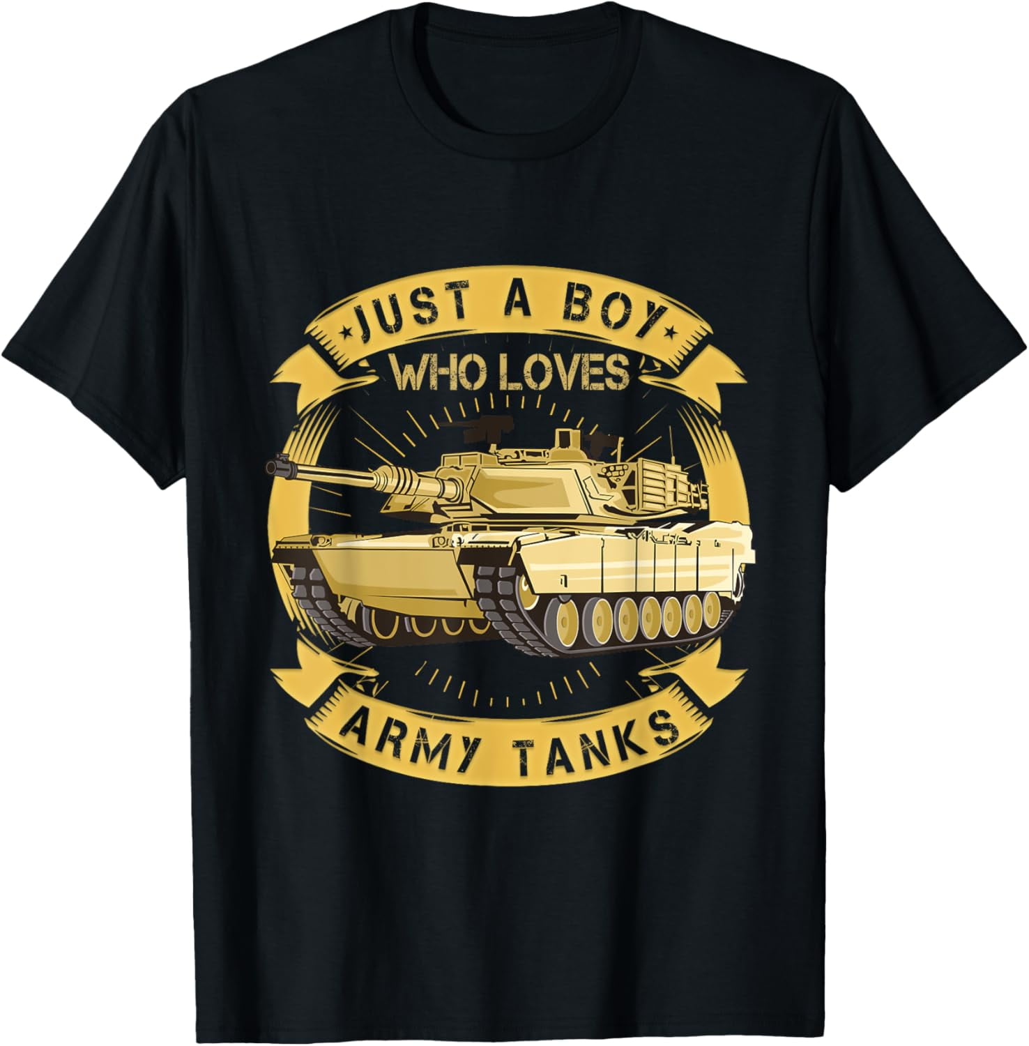 Just a Boy Who Loves Army Tanks for Military Boy T-Shirt - Walmart.com