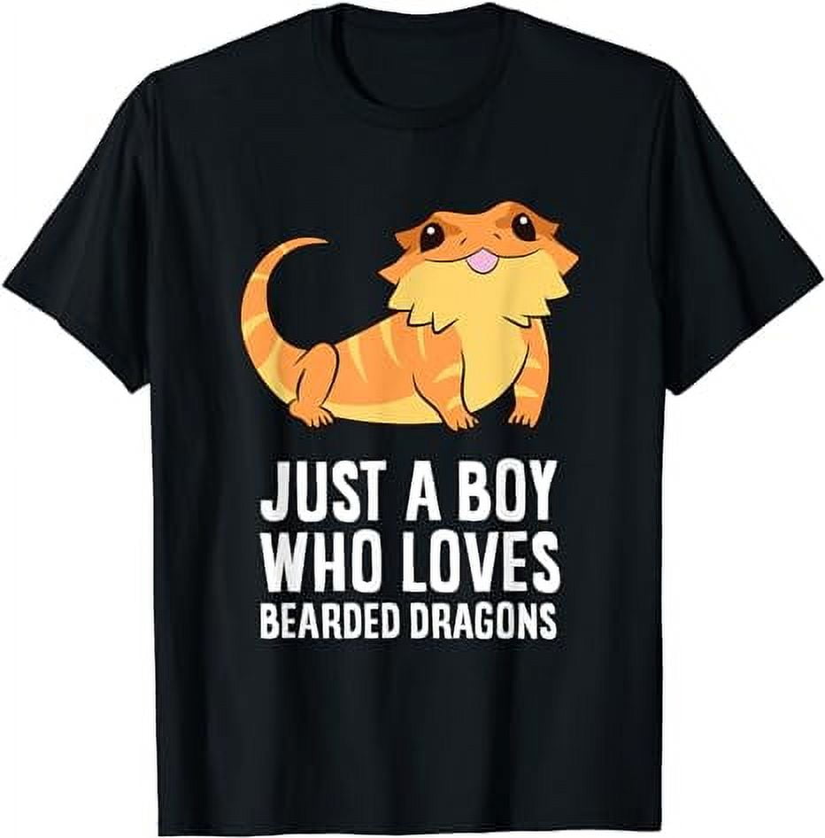 Just a Boy Who Loves Bearded Dragons T-Shirt - Walmart.com