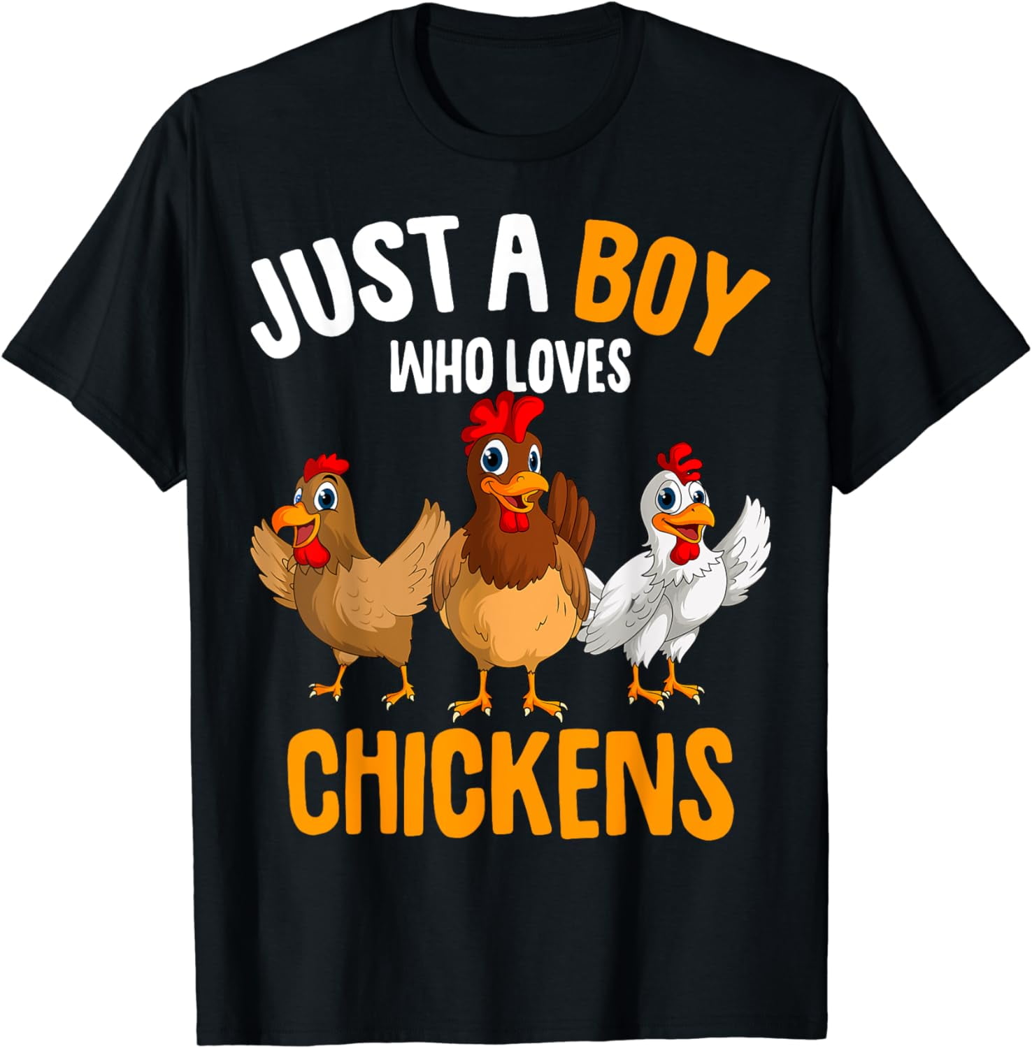 Just a Boy who loves Chickens Kids Boys Chicken T-Shirt - Walmart.com