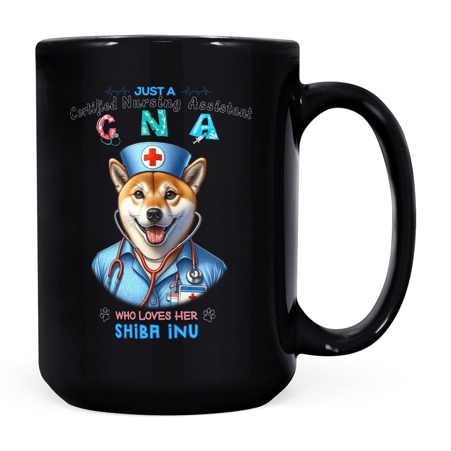 Just a Certified Nursing Assistant Cna Who Loves Her Shiba Inu Mug ...