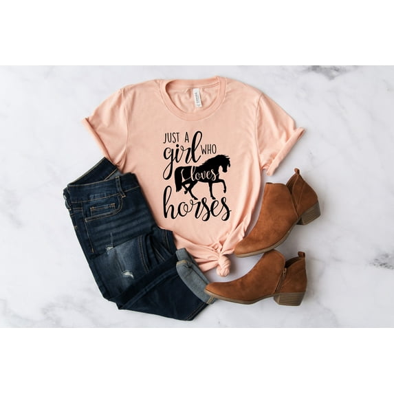 Just a Girl Who Loves Horses, Horse Girl ,Farm Lover, Horse Riding ...