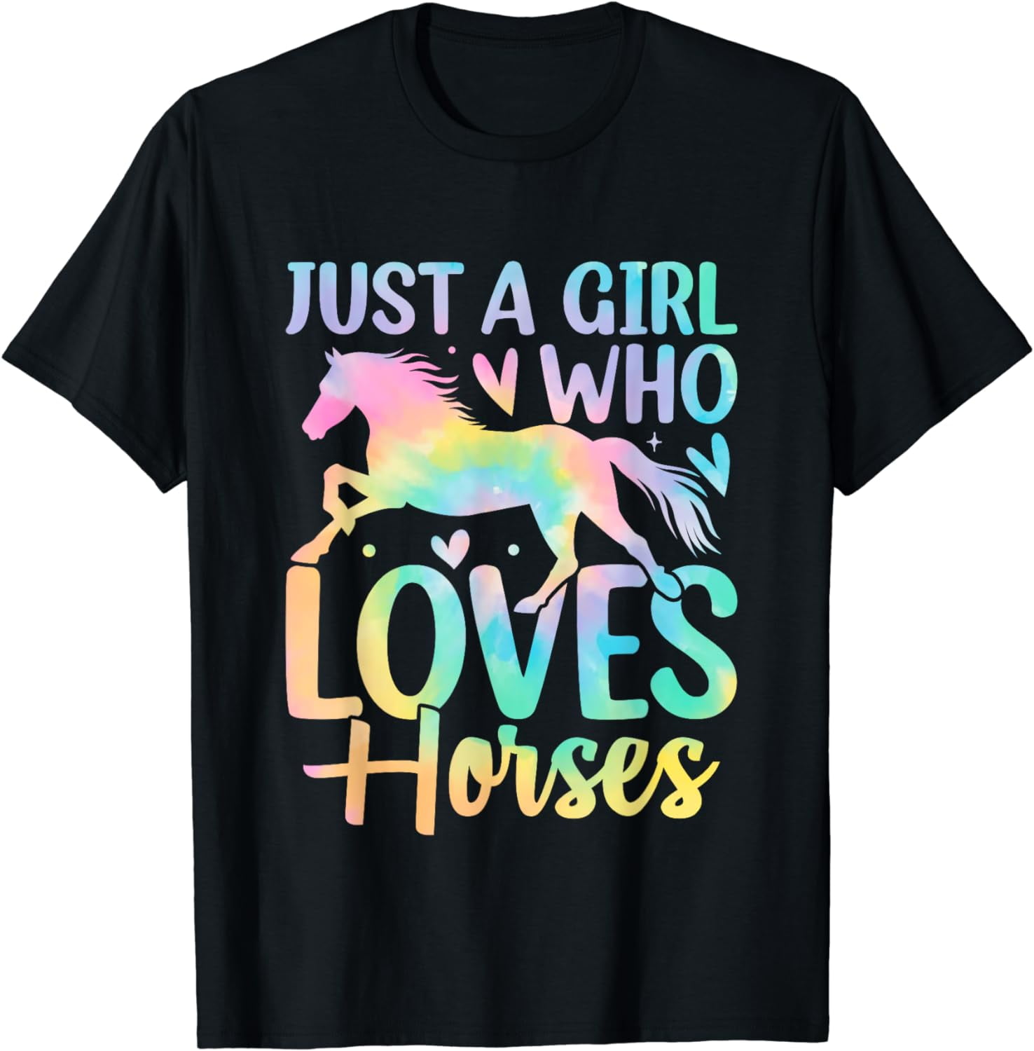 Just a Girl Who Loves Horses Horse With Funny Girls T-Shirt - Walmart.com