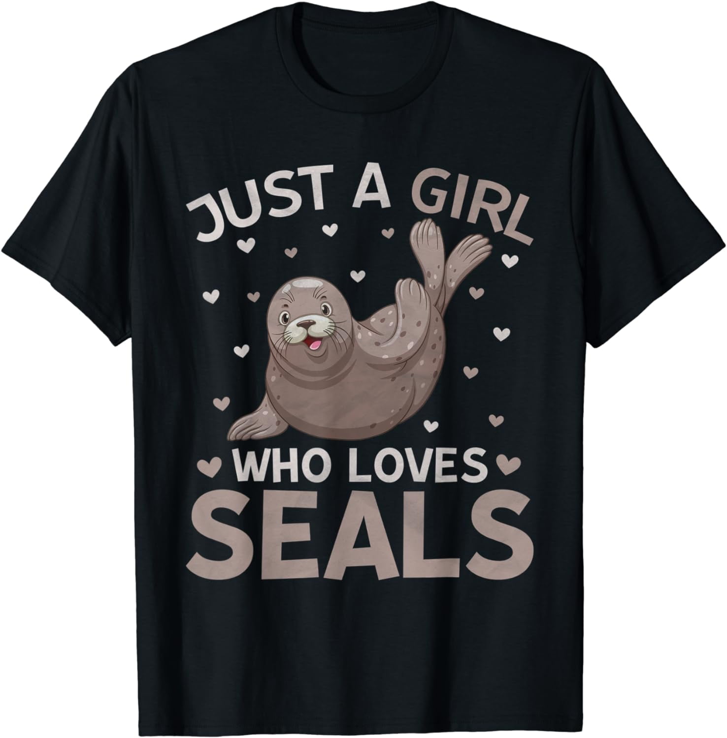 Just a Girl Who Loves Seals Cute Seal Lovers Girls T-Shirt - Walmart.com