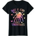 Just a Girl Who Loves Tarantulas - Spider Lover Tarantula T-Shirt ...