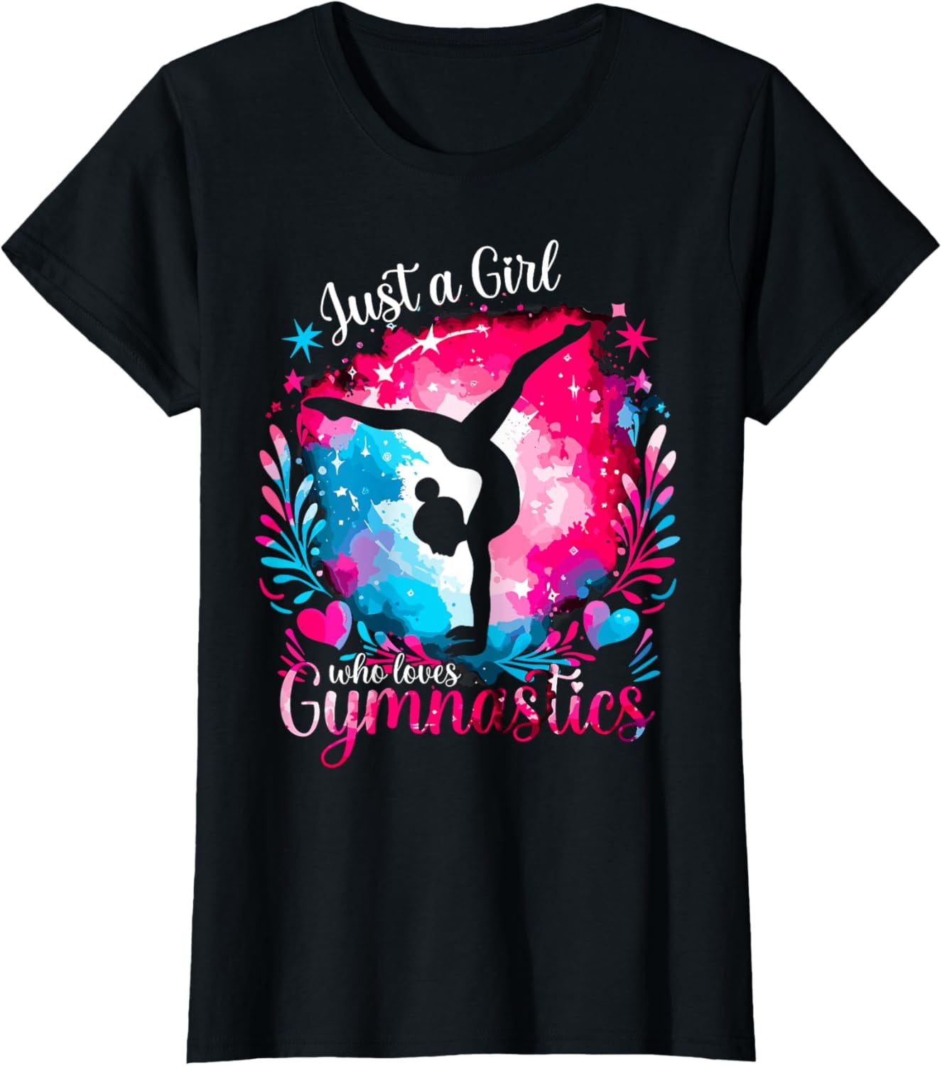 Just a Girl who loves Gymnastics Cartwheel T-Shirt - Walmart.com