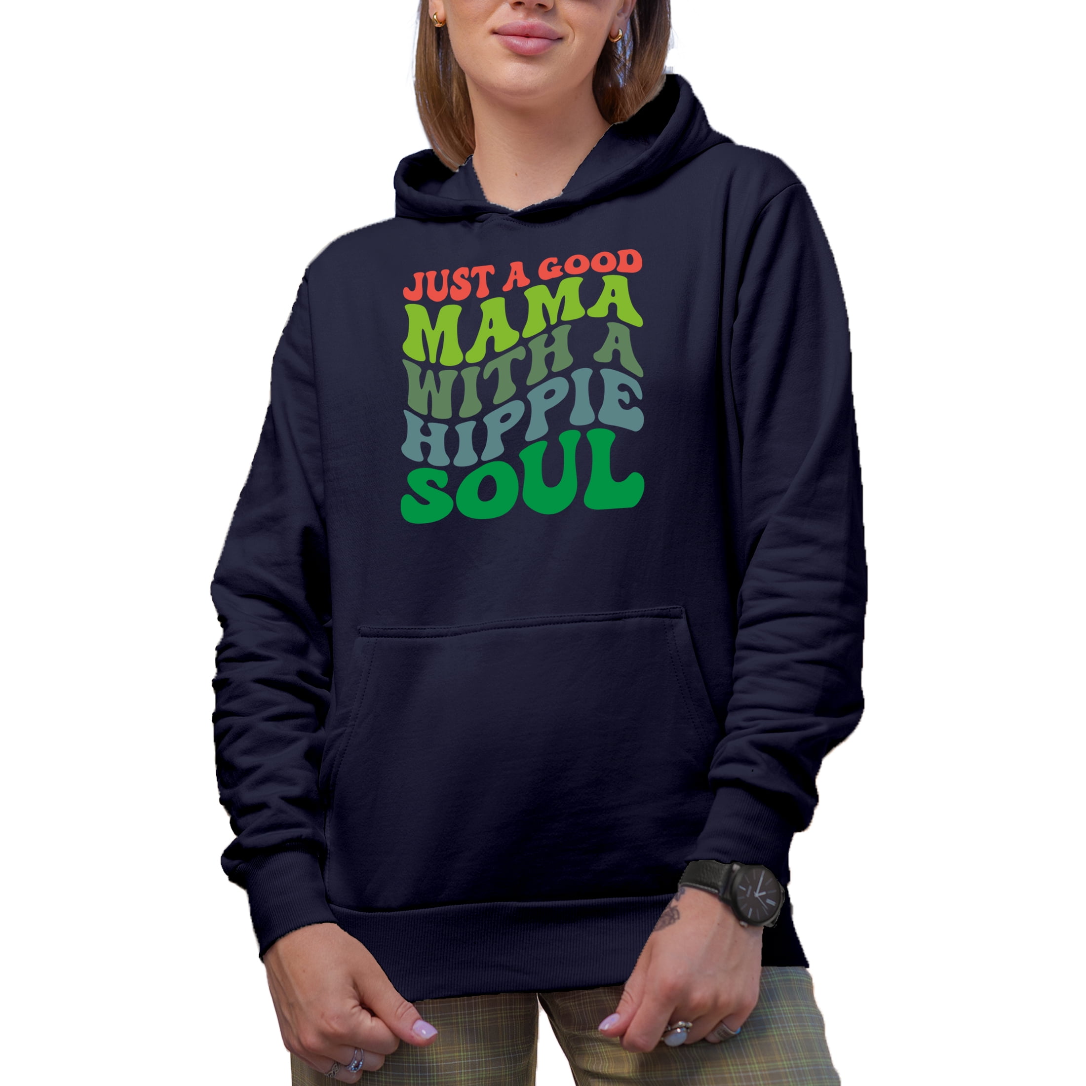 Just a Good Mama with a Hippie Soul, Hipster Mom Quote, Groovy Retro ...