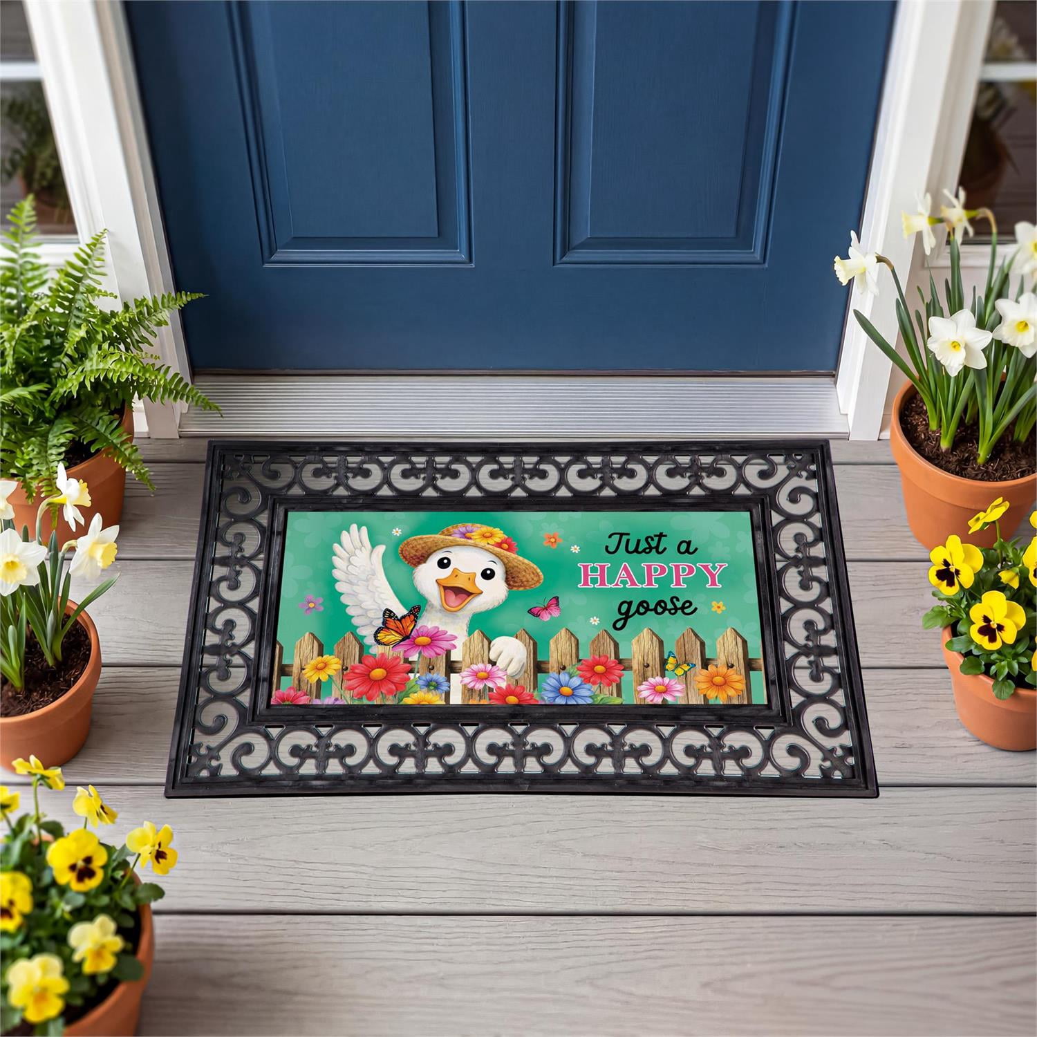 Just a Happy Goose Flag Sassafras Switch Mat - Walmart.com