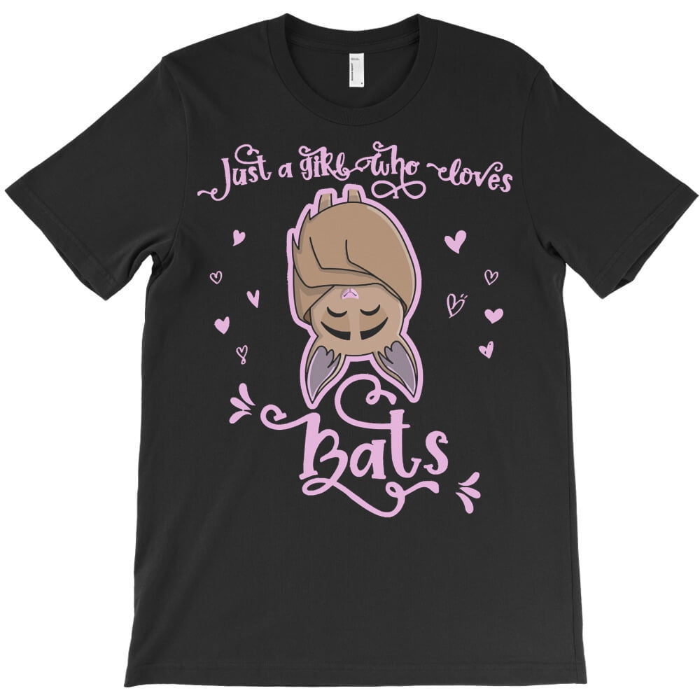 Just a Person Who Loves Bats, Cute Bat Lover Graphic Tee, Animal - USA ...