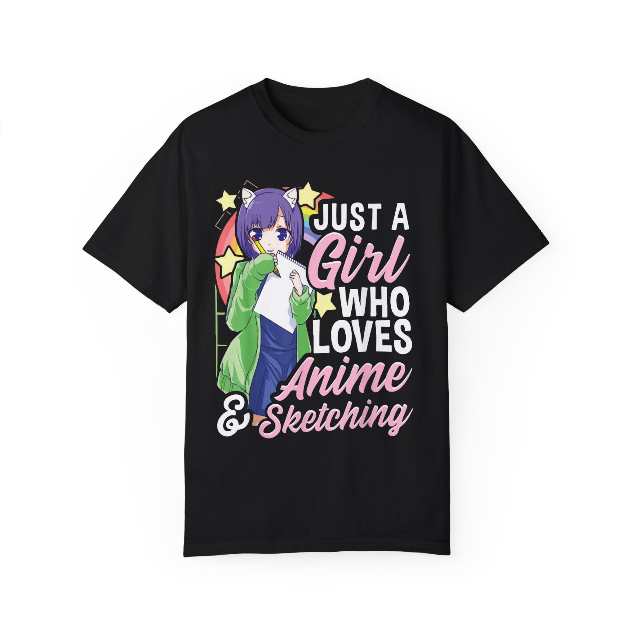 Just a girl who loves anime Graphic Gift Hilarious Cosplayer Kawaii Pun ...