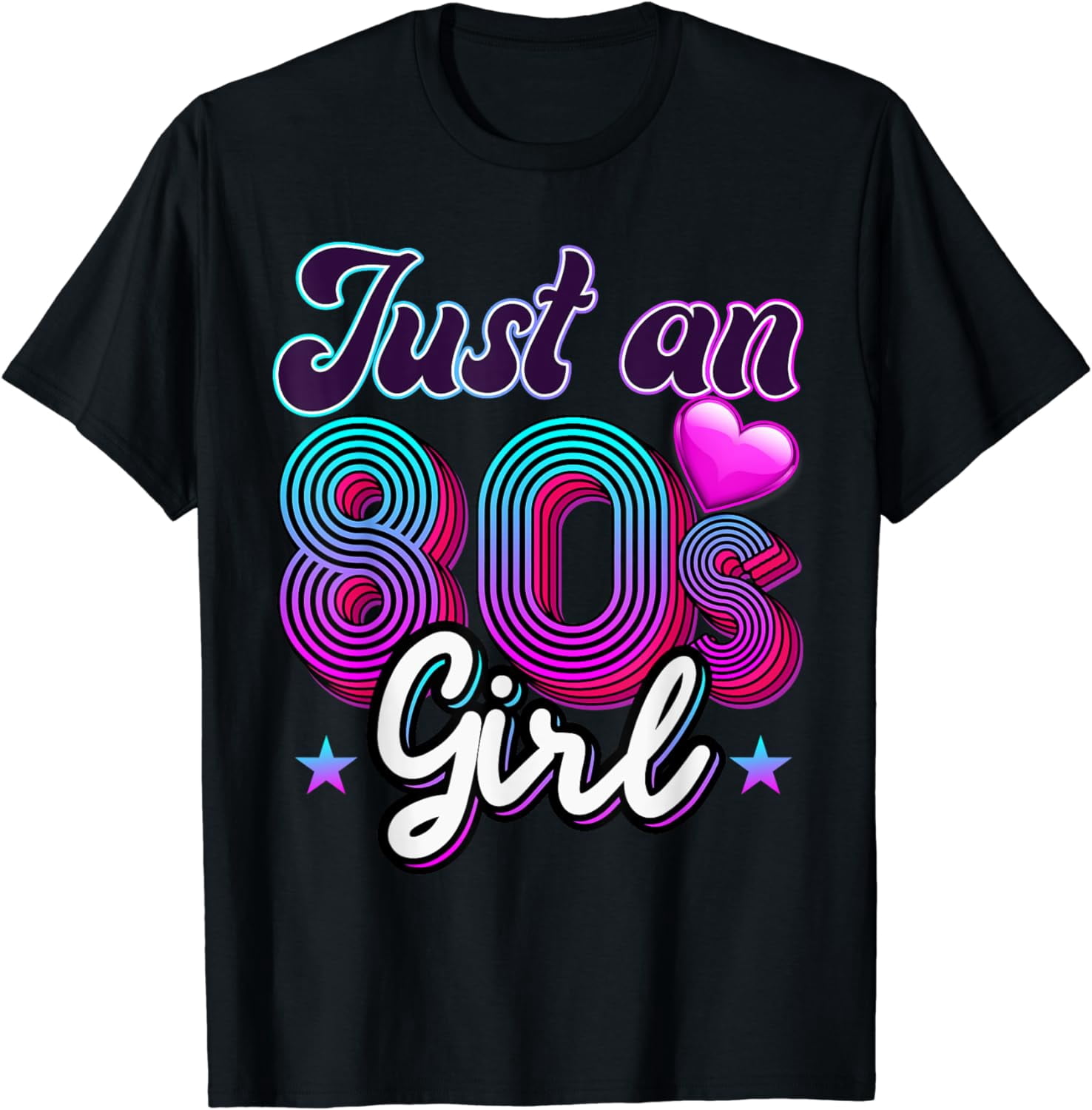 Just an 80's Girl Cute Outfit 80s Costume Women T-Shirt - Walmart.com