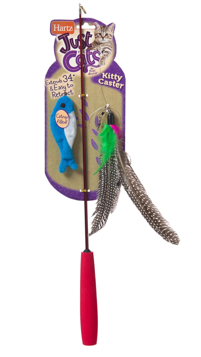 Just for Cats Kitty Caster Interactive Cat Toy, Blue - Walmart.com