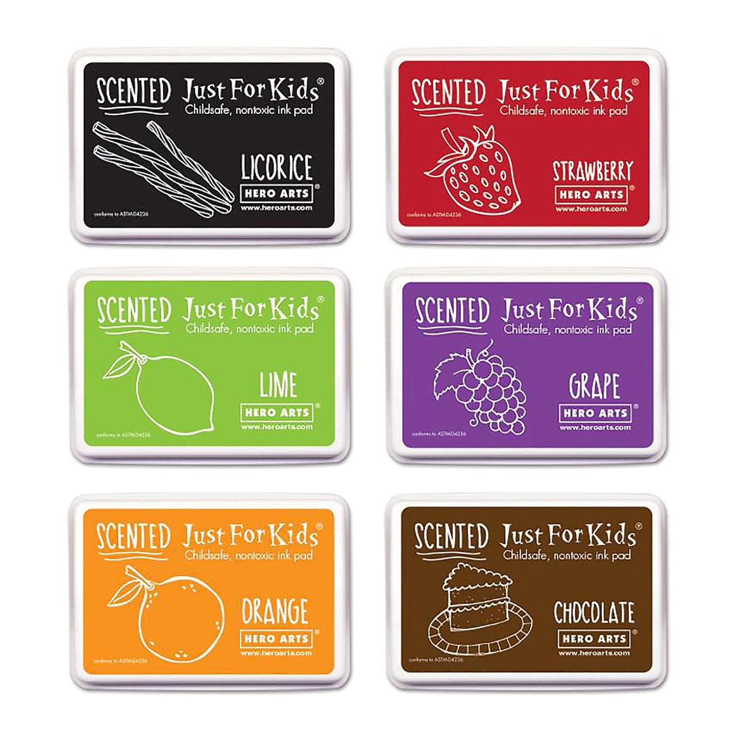 Hero Arts Just for Kids Scented Ink Pad Bundle 6/Pack (HOACS118 ...