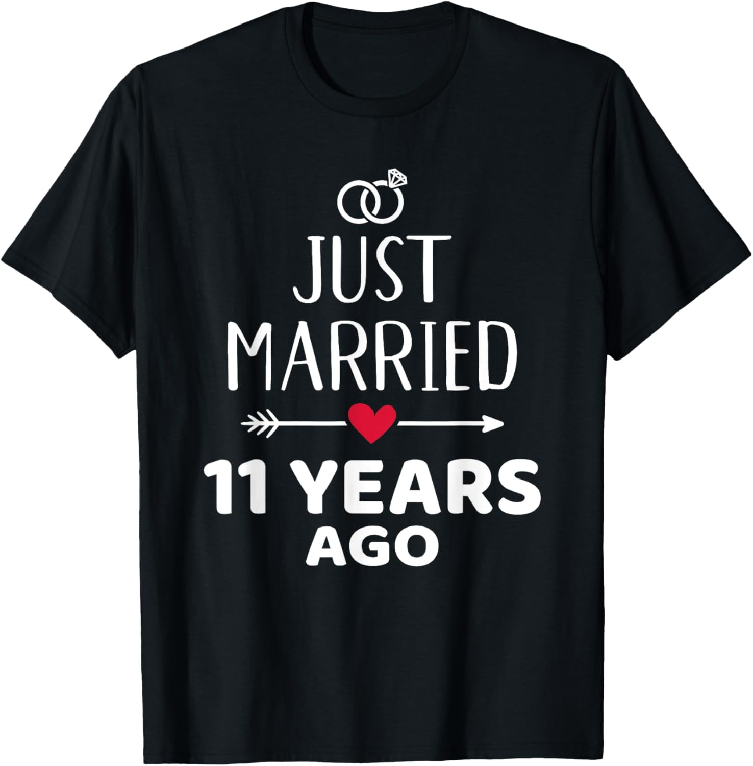 Just married 11 years ago for 11th wedding anniversary T-Shirt100 ...