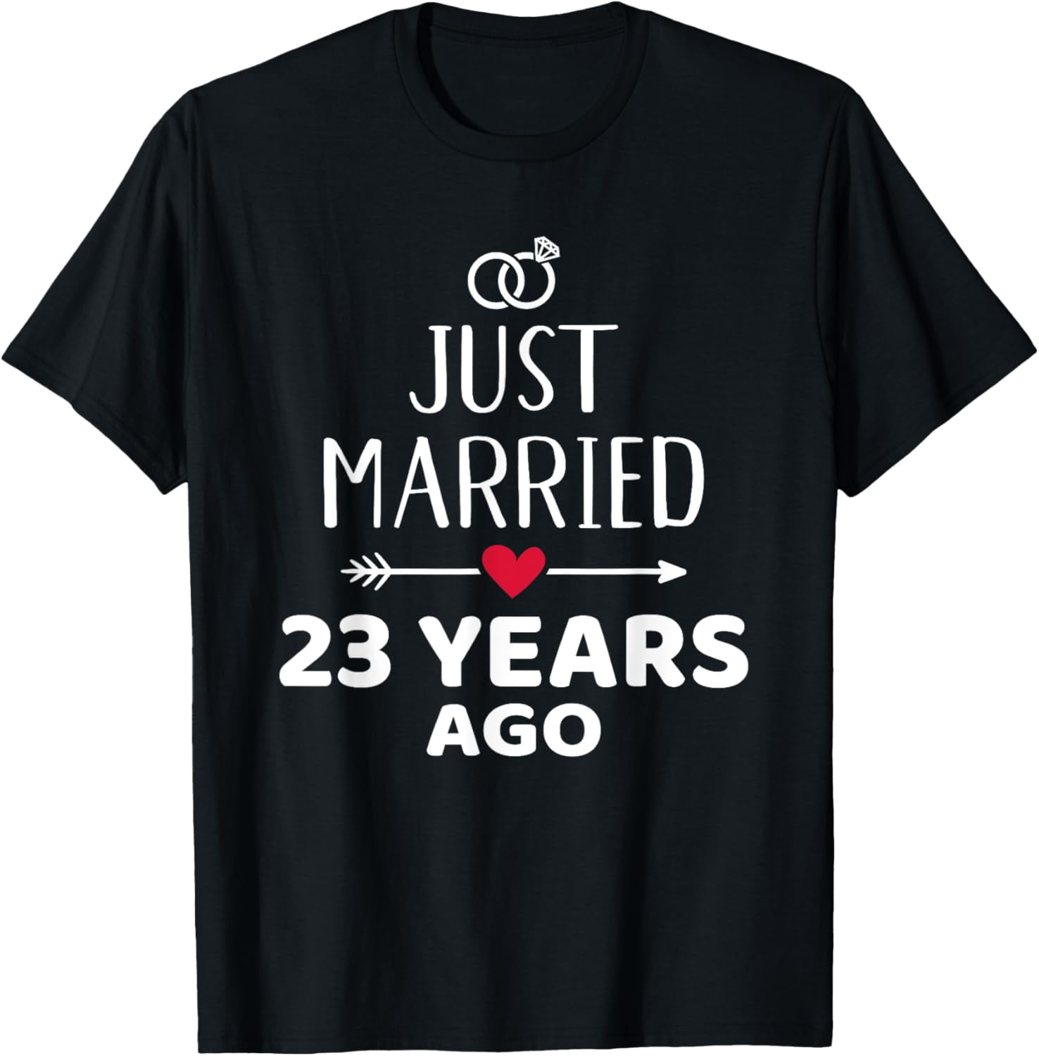 Just married 23 years ago for 23rd wedding anniversary T-ShirtMen's and ...