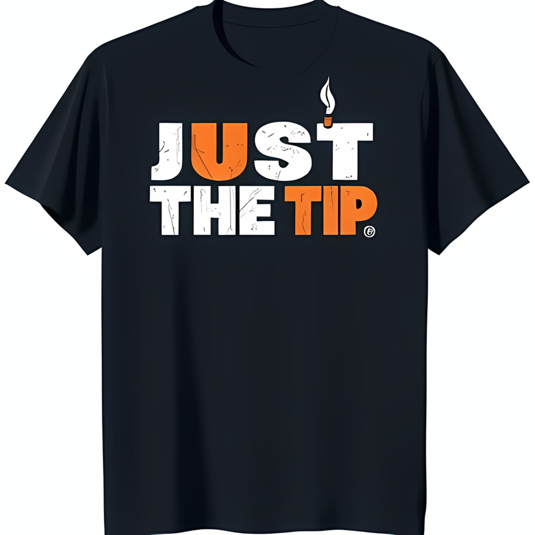Just the Tip Graphic T-Shirt Design on Black Blend Tee - Walmart.com