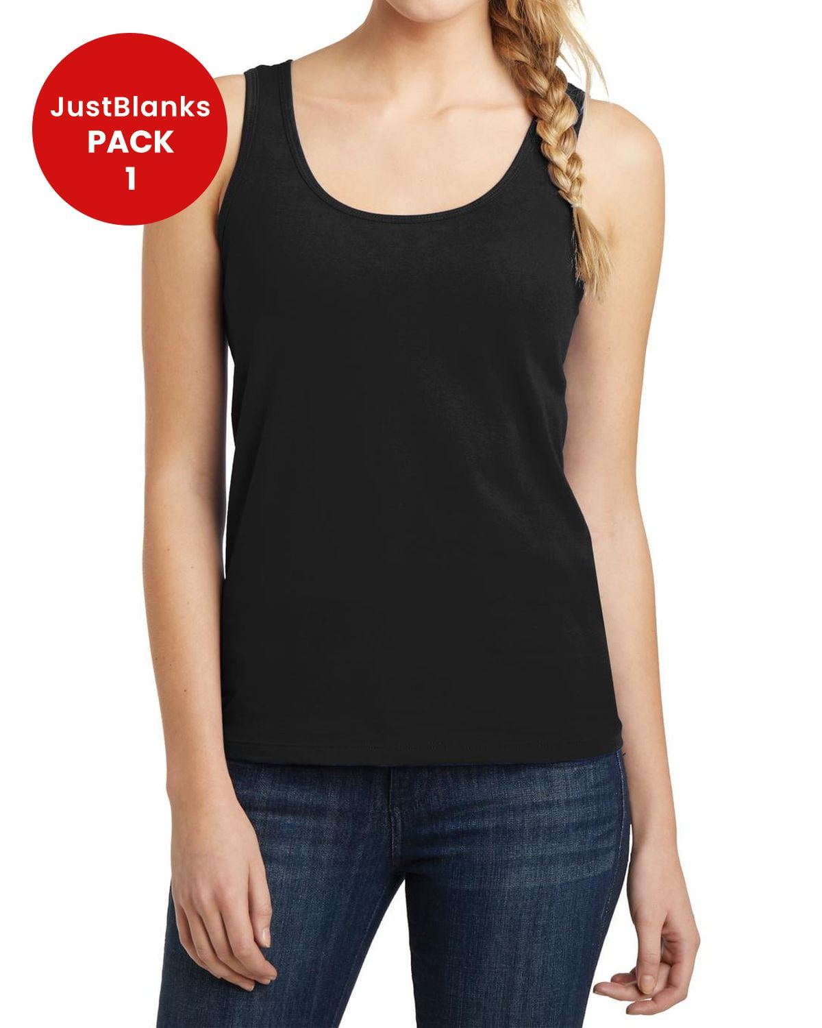 JustBlanks Girl's Sleeveless Junior's The Concert Tank Top 4.3-ounce ...