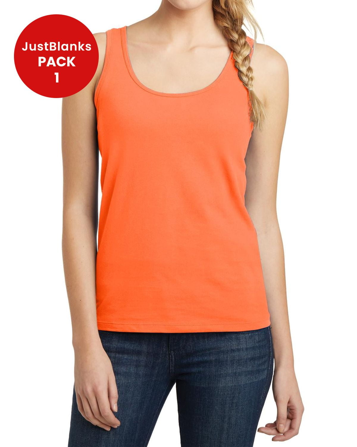 JustBlanks Girl's Sleeveless Junior's The Concert Tank Top 4.3-ounce ...