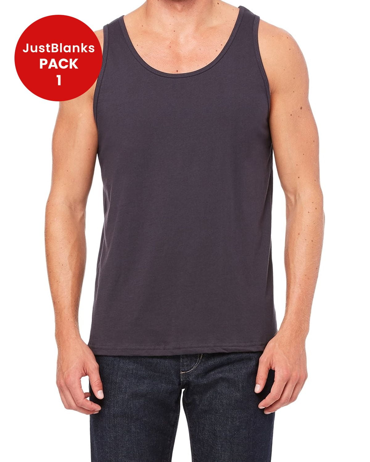 JustBlanks Jersey Tank Side seams Unisex sizing Pre-shrunk Retail fit ...