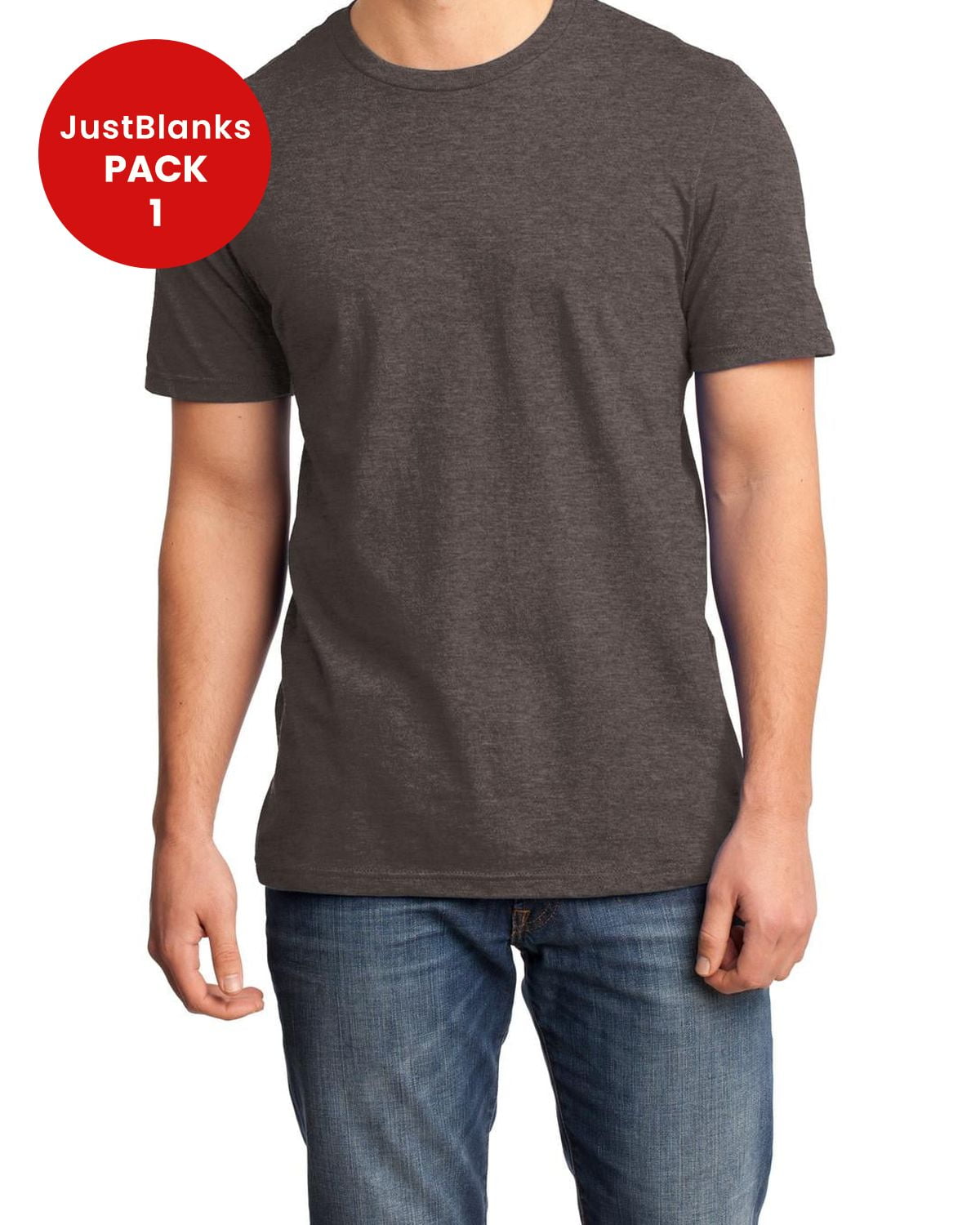 JustBlanks Men's Short Sleeve Very Important Tee 4.3-ounce, 100% Combed ...