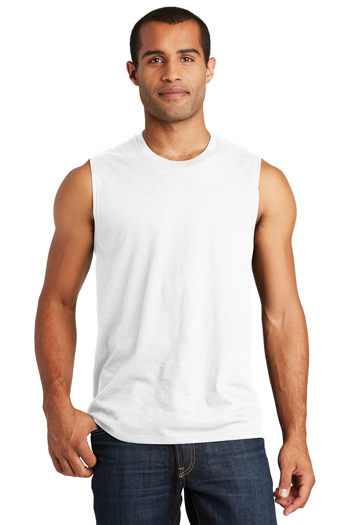 JustBlanks Men's Sleeveless V.I.T. Muscle Tank Top 4.3-ounce 100% 4.3 ...