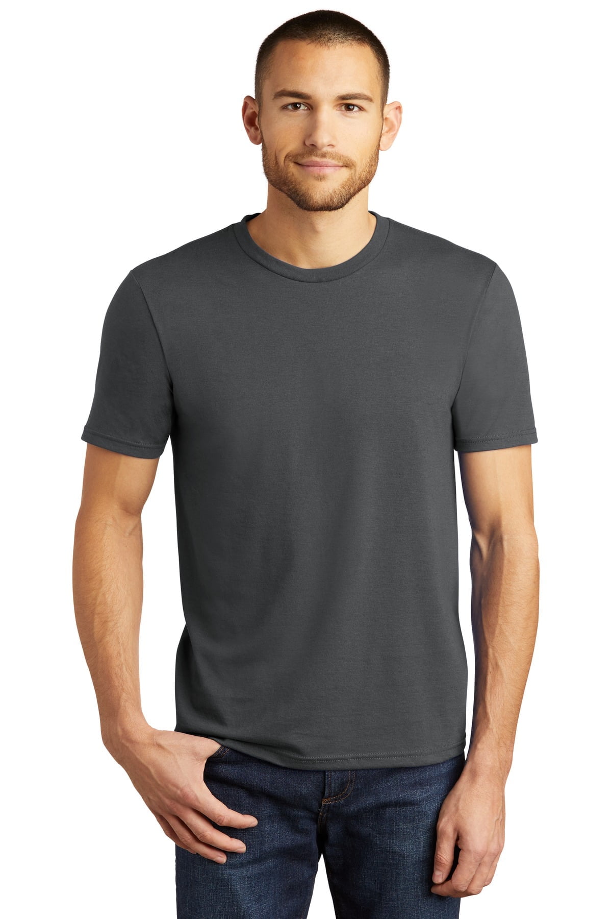 JustBlanks Men's Perfect Tri Tear-away label Shoulder to shoulder ...