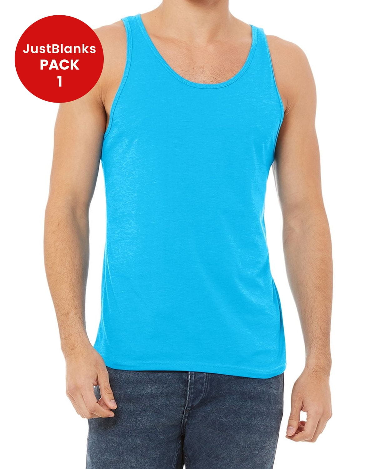 JustBlanks Jersey Tank Side seams Unisex sizing Pre-shrunk Retail fit ...
