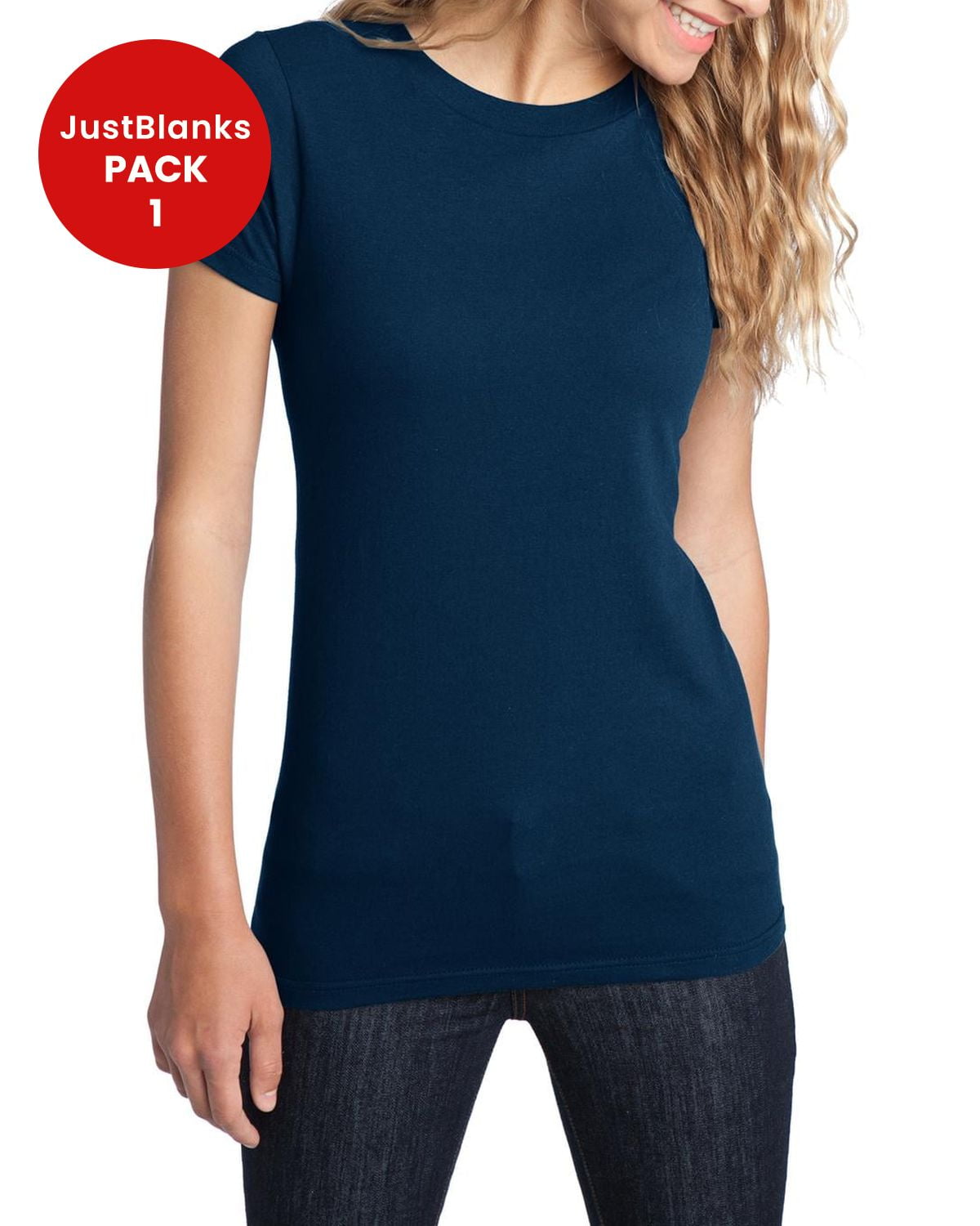 JustBlanks Womens Fitted Concert Soft Cotton Stylish Slim Fit T Shirt ...