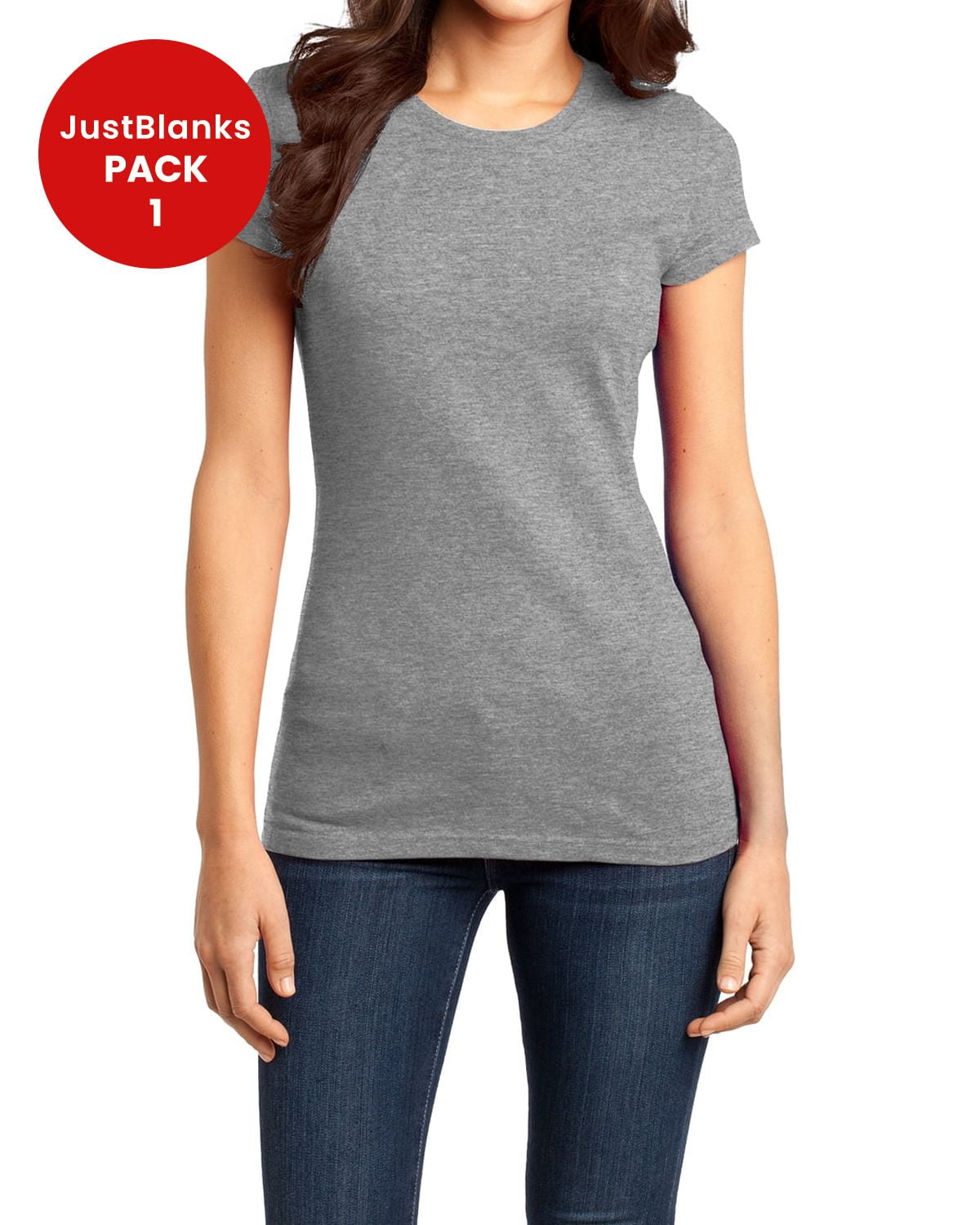 JustBlanks Women's Fitted Very Important Tee Crafted from ring spun ...