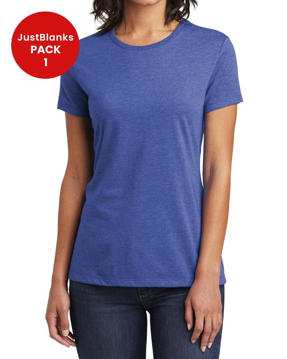 JustBlanks Women’s Short Sleeve Very Important Tee 4.3-ounce, 100% ...